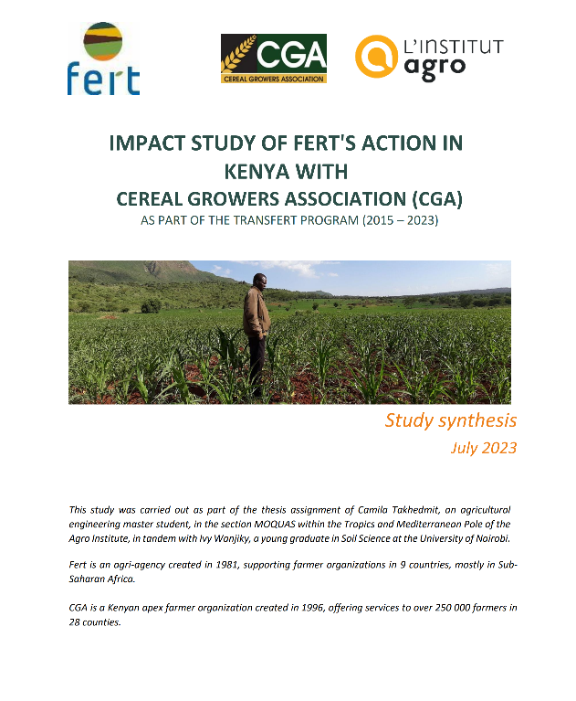 Impact study of Fert's action in Kenya with CGA - Study synthesis (2023 ...