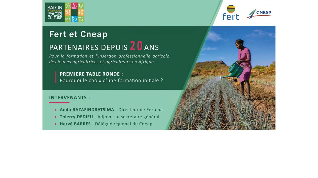 Extraits de la conférence de Fert et du Cneap au Salon de l'Agriculture ...